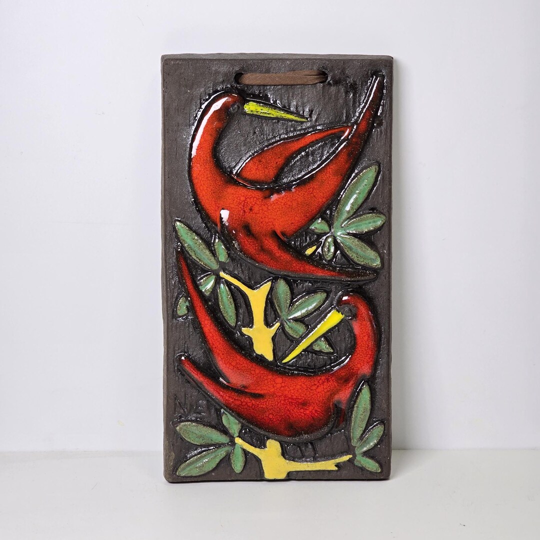 Vintage Ninnie Forsgren (1960s) Ceramic Wall Plaque | Handmade in ...