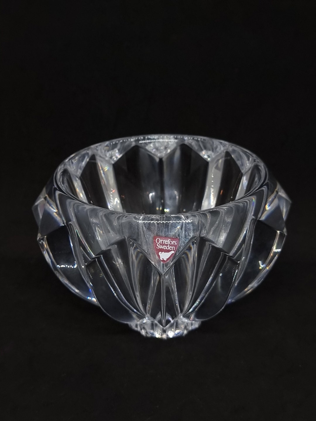 Orrefors Zodiac Crystal Glass Bowl by Erika Lagerbielke | Made in ...