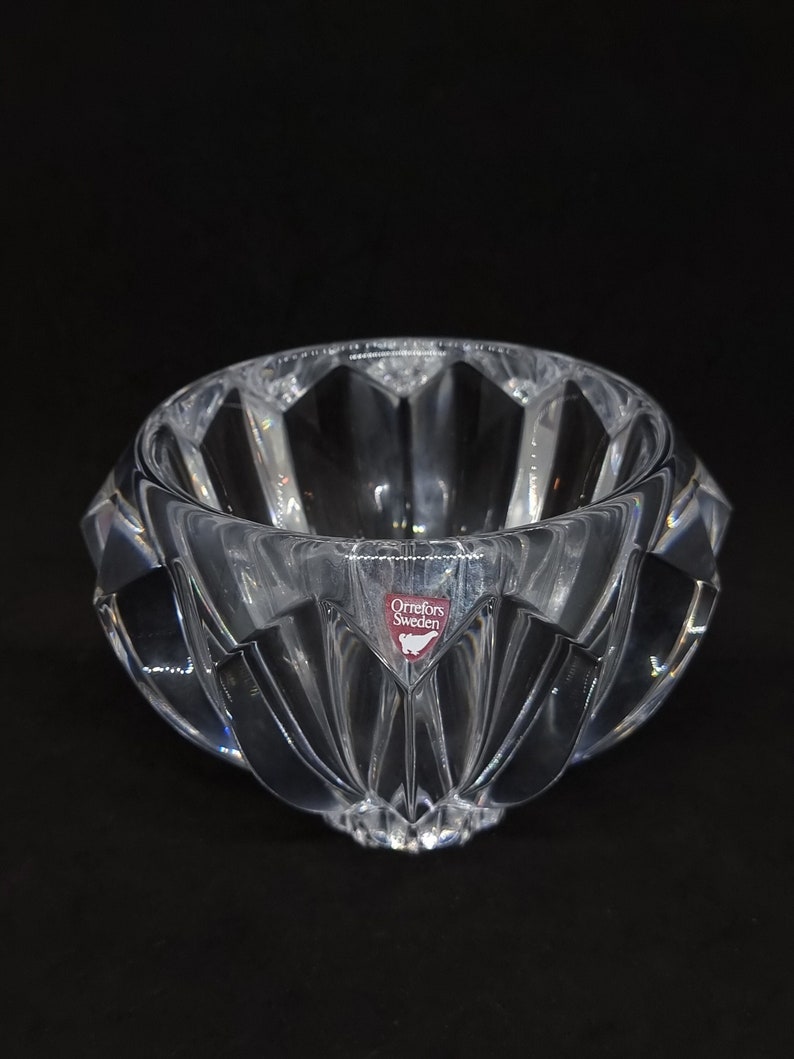 Orrefors Zodiac Crystal Glass Bowl by Erika Lagerbielke | Made in ...