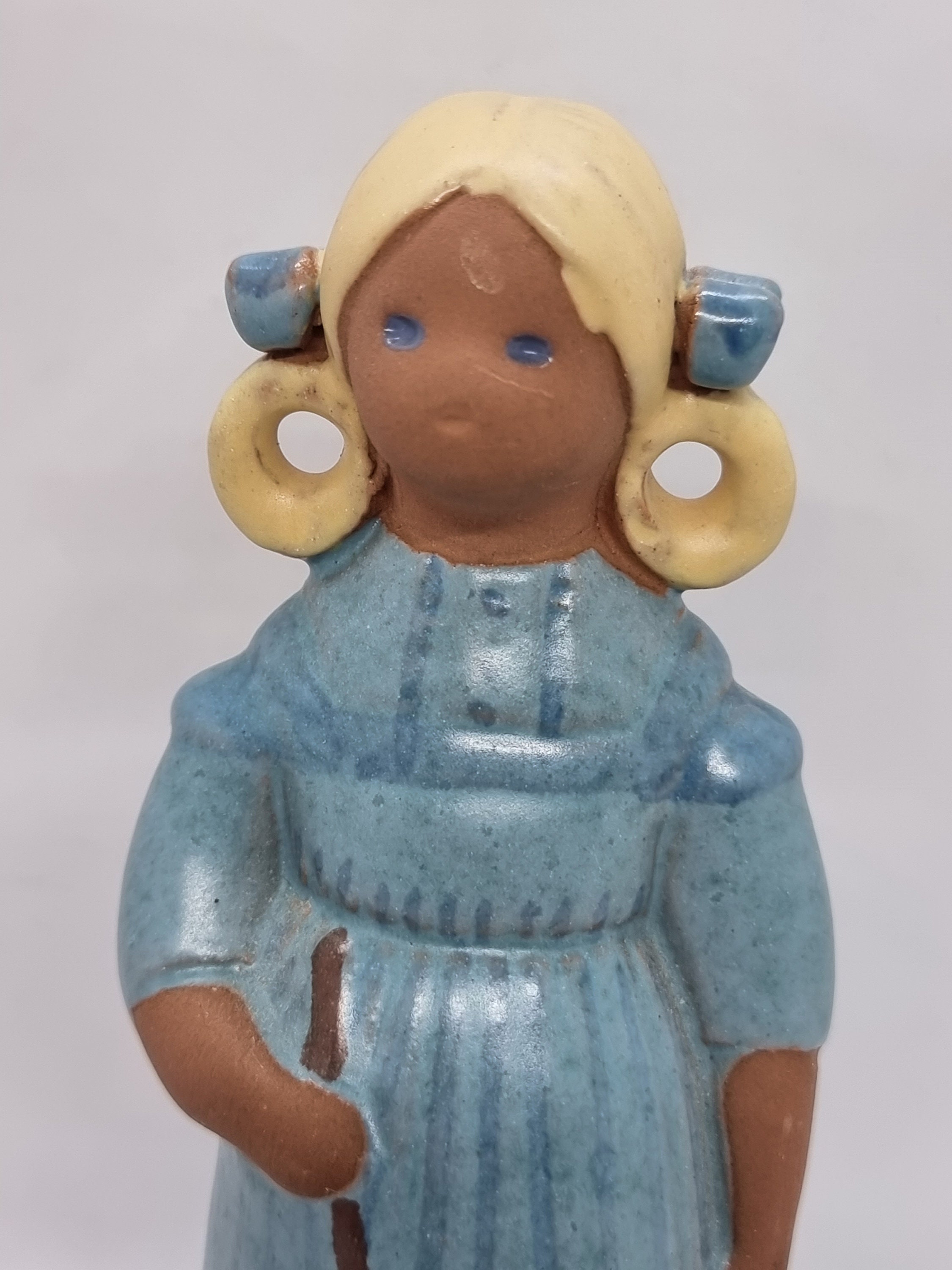 Vintage Ceramic Girl Figurine by Elsi Bourelius for Jie Gantofta Sweden ...