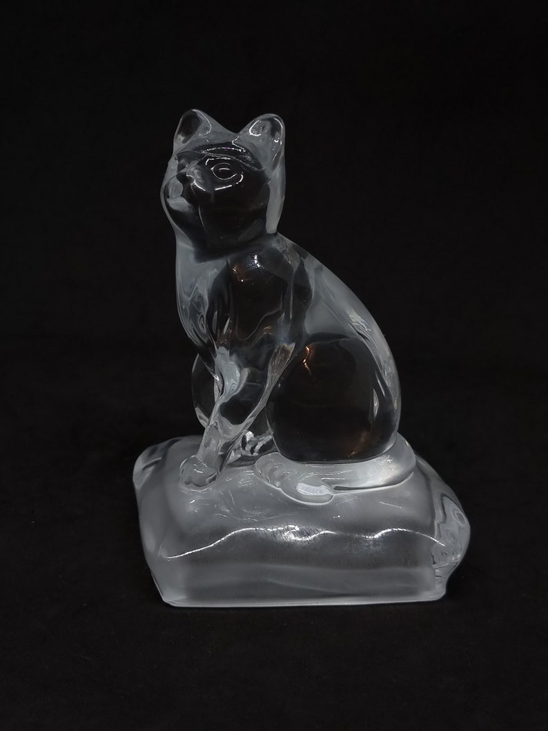 Cristal D'arques Crystal Cat Figurine Made in France - Etsy