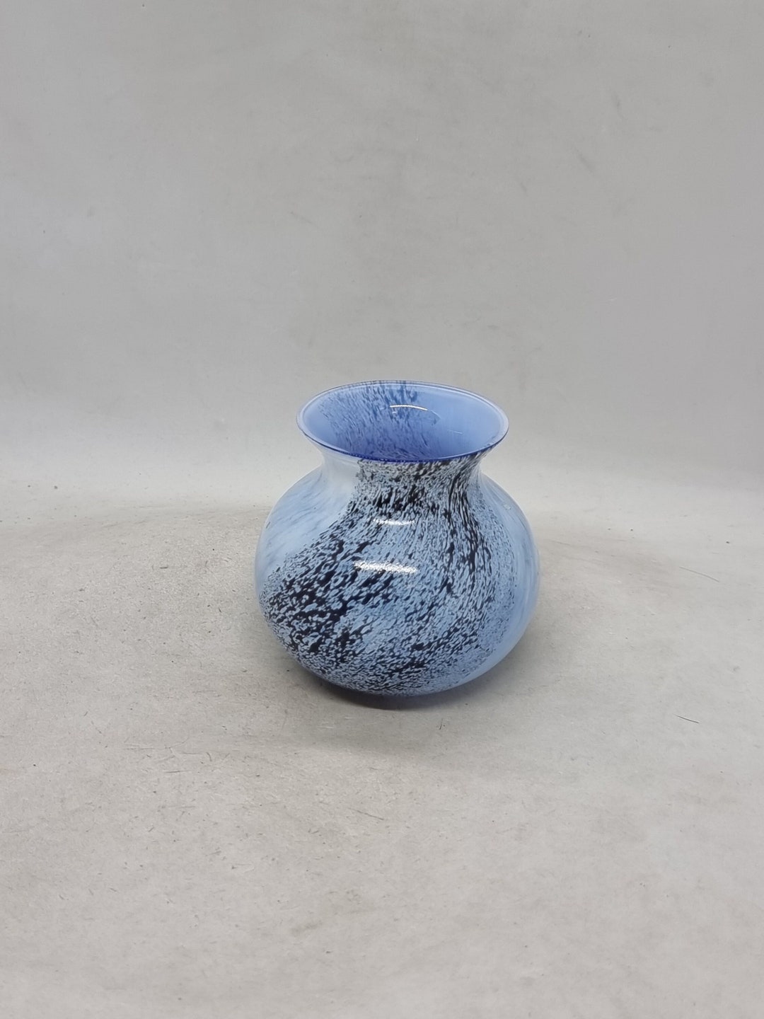 Vrigstad Sweden Blue Glass Vase | - Etsy