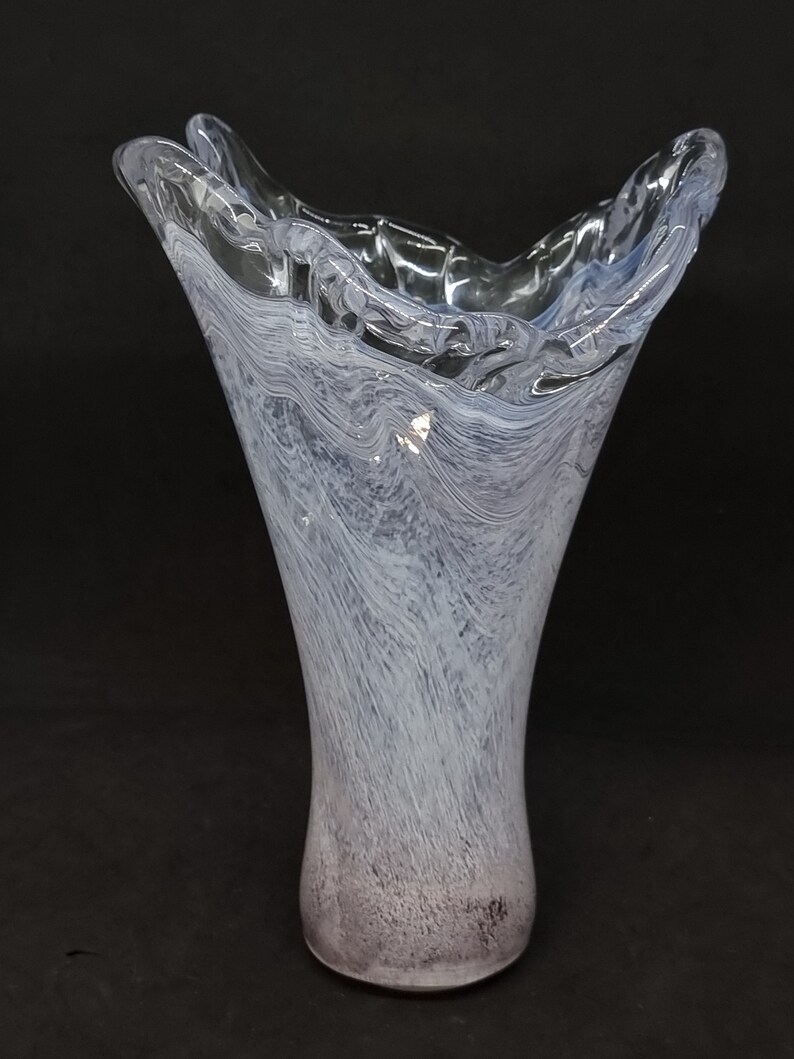 Vintage Mats Jonasson Målerås Glass Vase Made In Sweden Etsy