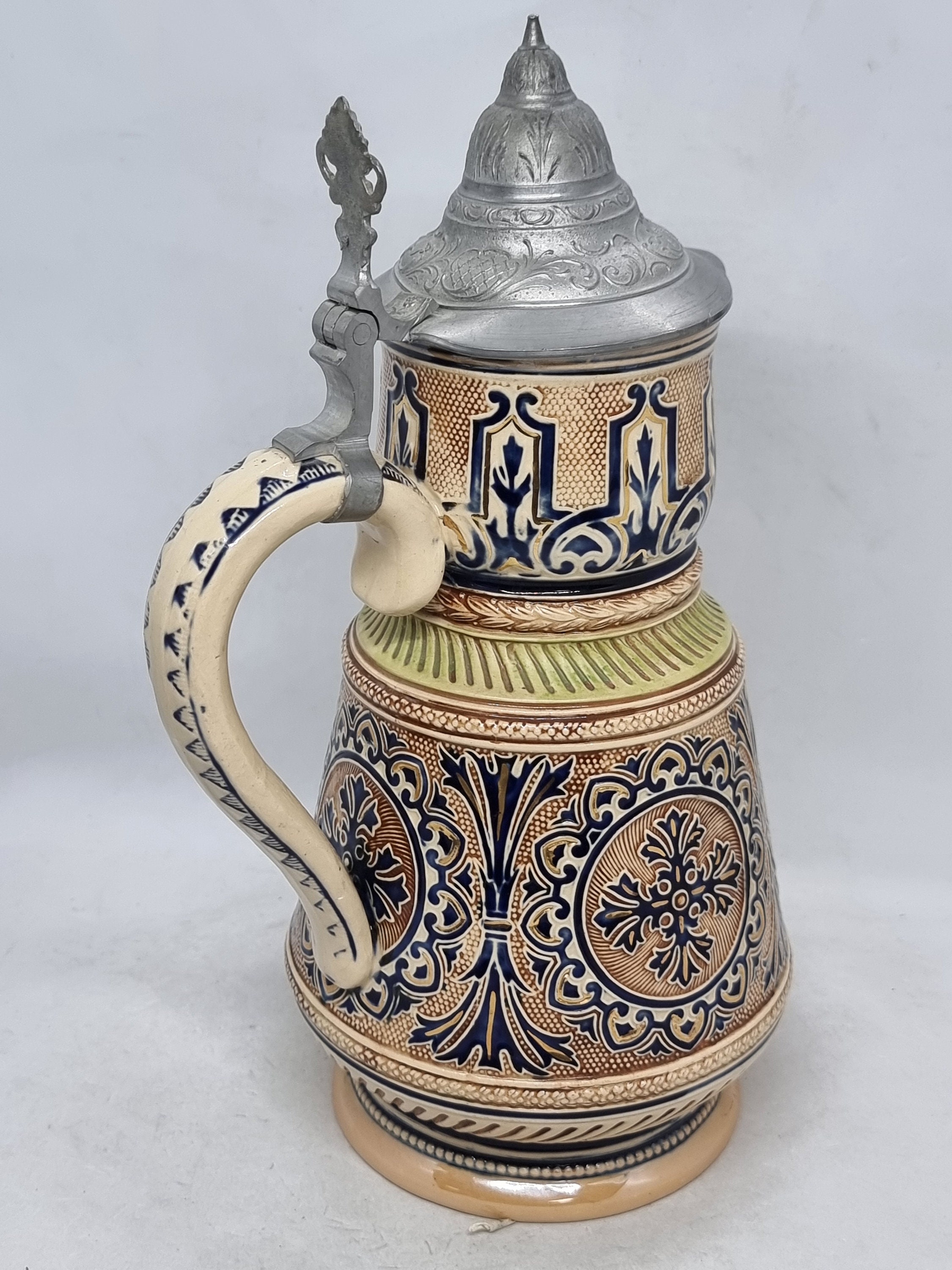 Vintage Stoneware Pitcher With Lid Made in West Germany - Etsy