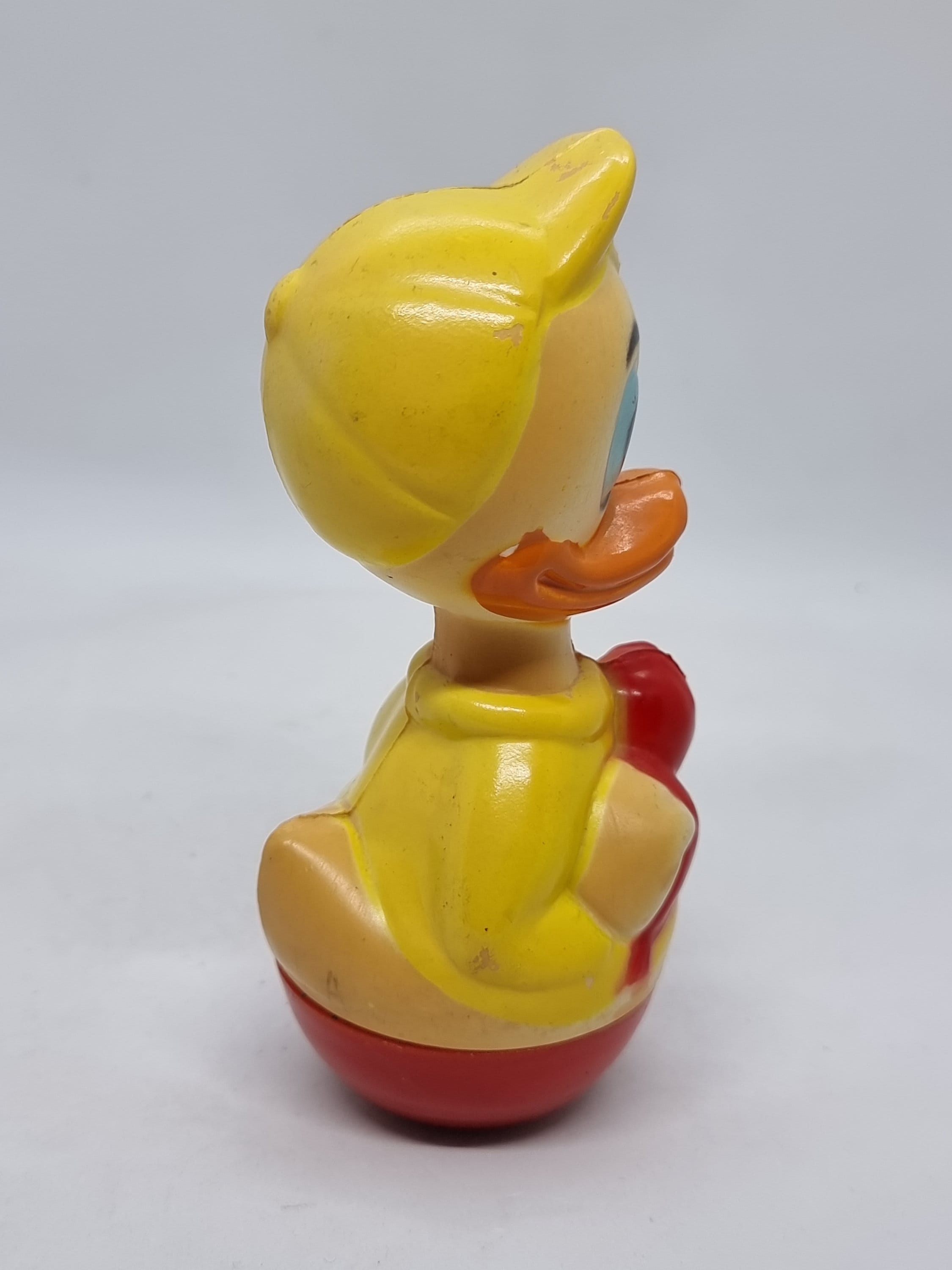 Vintage Disney Donald Duck Weeble Wobble Roly Poly Toy Made - Etsy