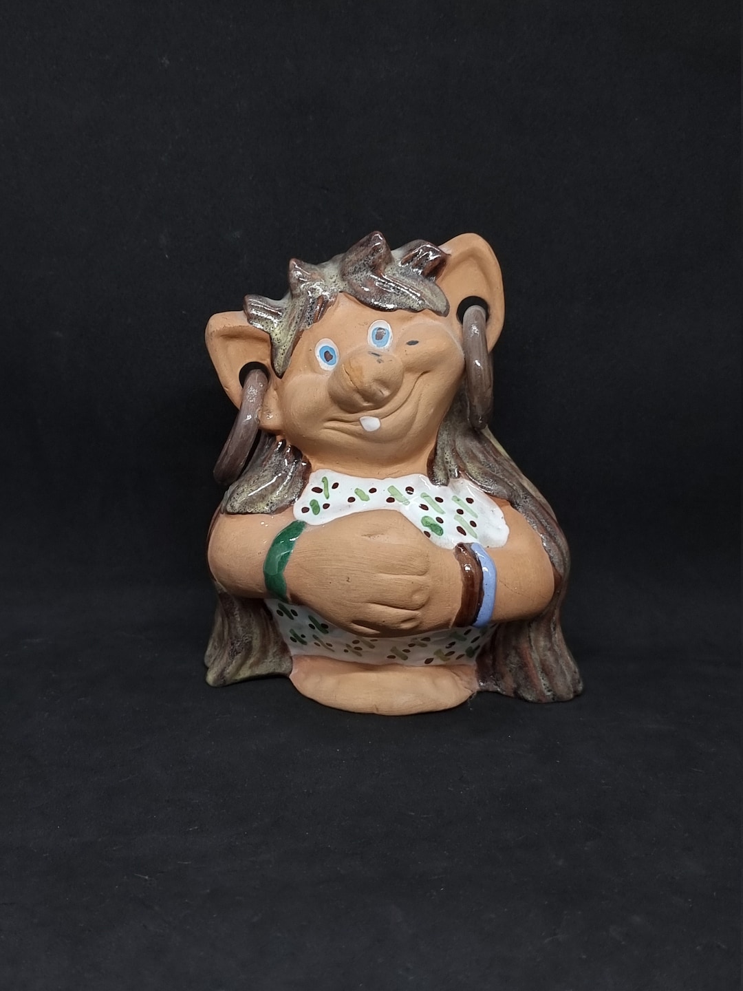 Vintage Ceramic Troll Figurine | Made in Sweden | - Etsy