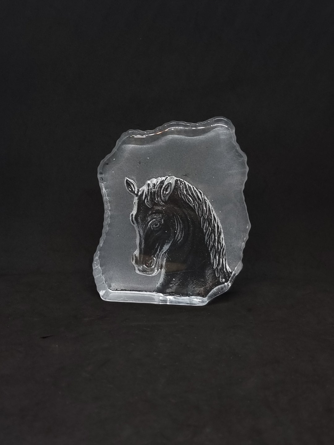 Vintage "nybro" Sweden Crystal Glass Paperweight Sculpture | - Etsy