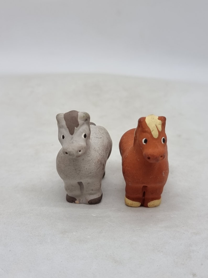 Pair of Vintage Ceramic Horse Figurines | Made in Sweden | - Etsy