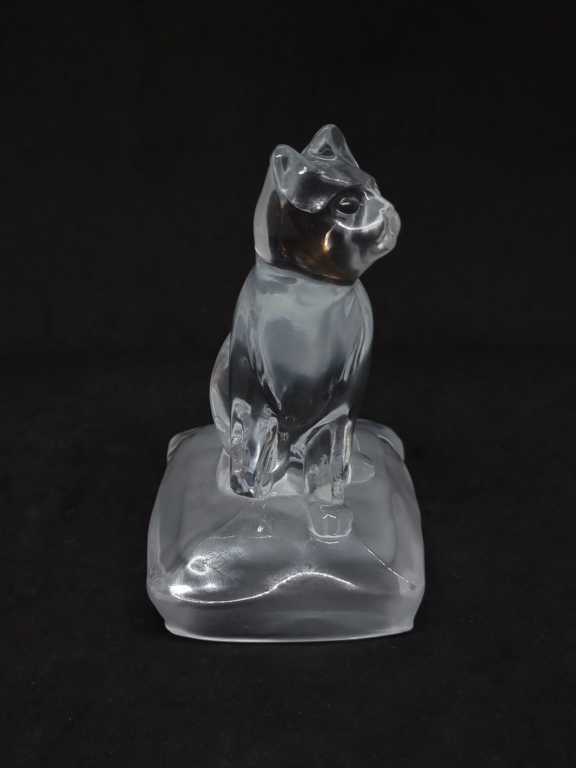 Cristal D'arques Crystal Cat Figurine Made in France - Etsy