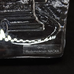 Vintage "pukeberg" Glass Paperweight | Made in Sweden | - Etsy