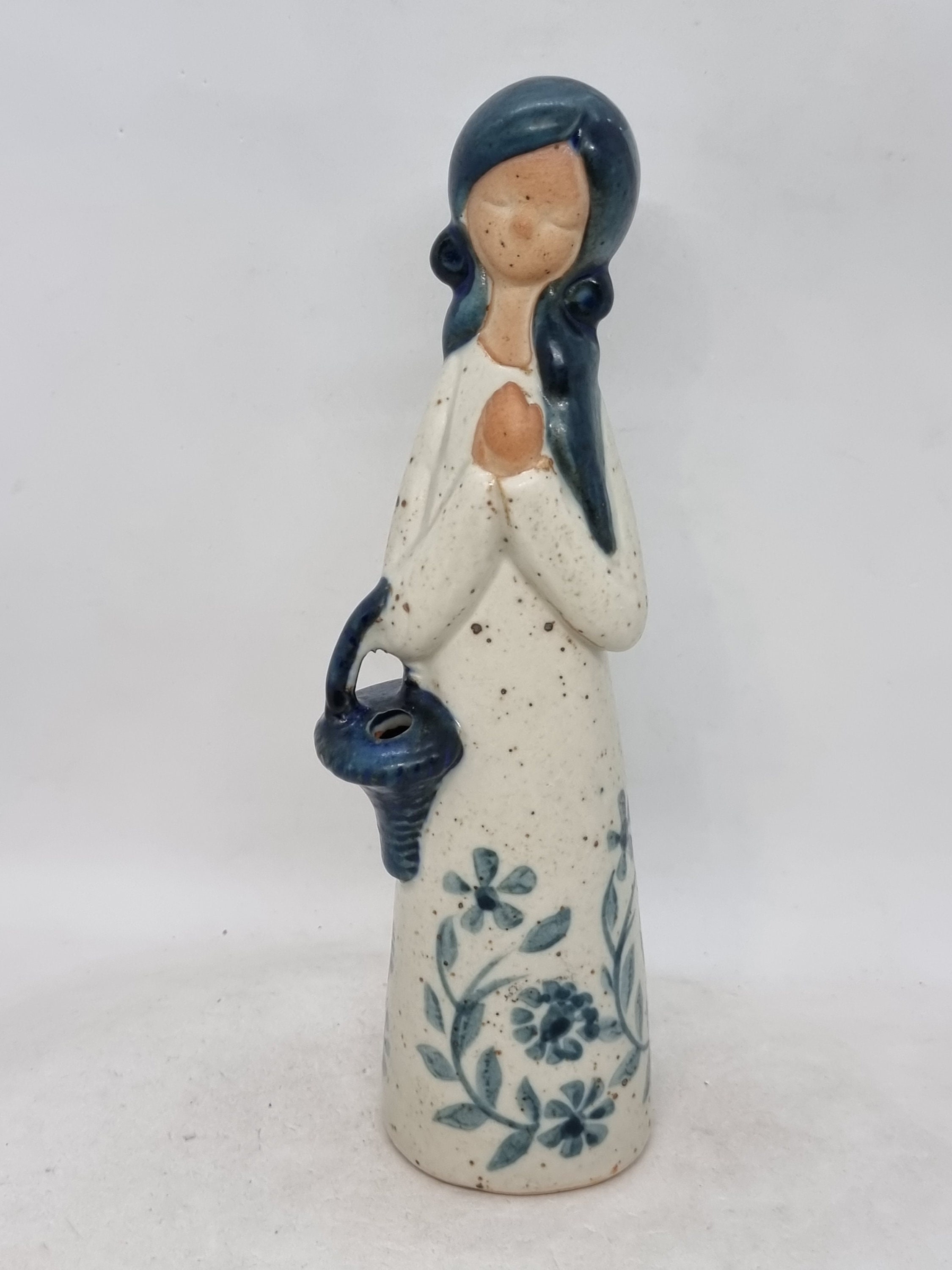 Vintage Scandinavian Ceramic Girl Figurine - Etsy
