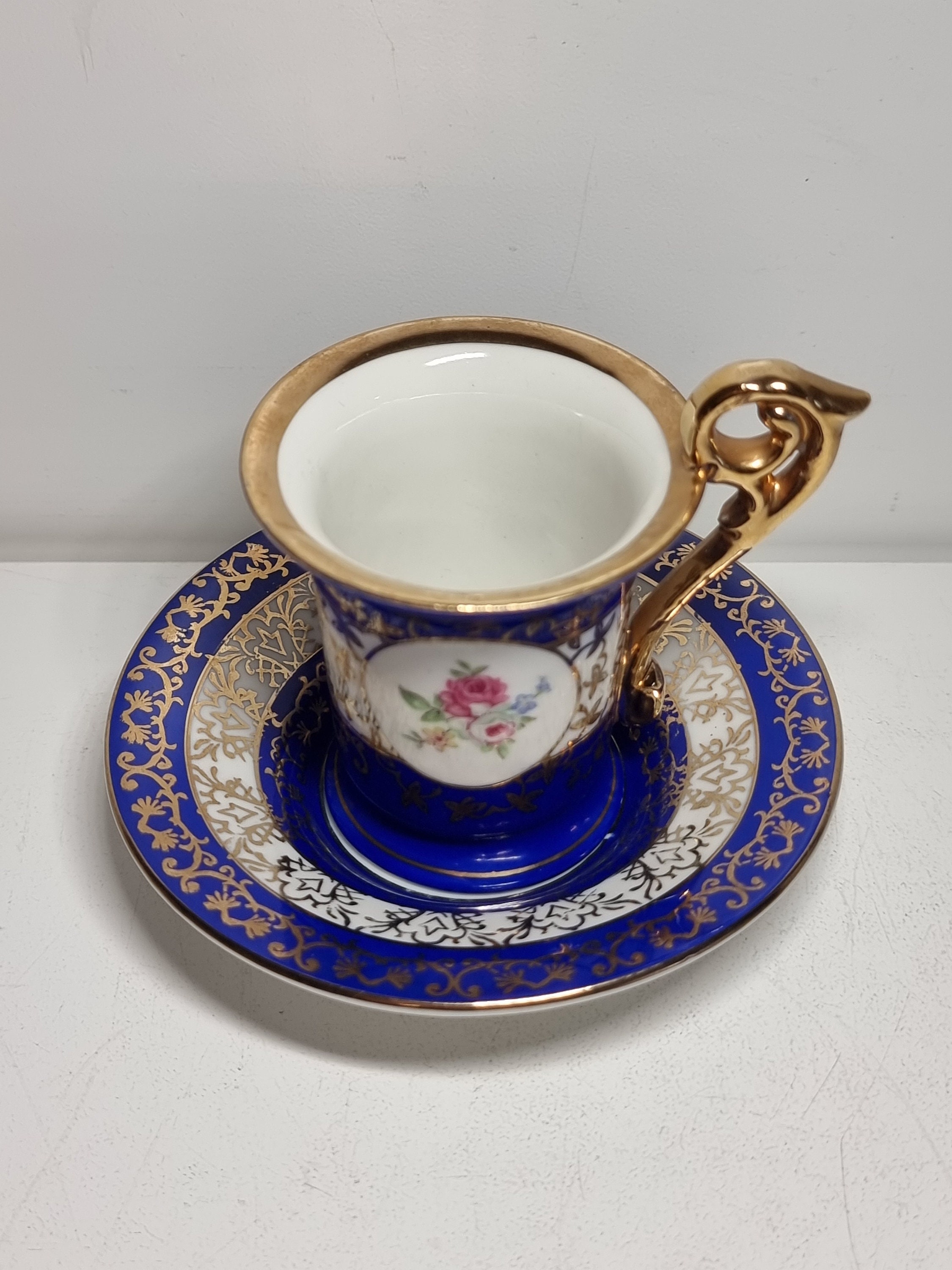 Vintage Kahla GDR Porcelain Demitasse Coffee Cup and Saucer - Etsy