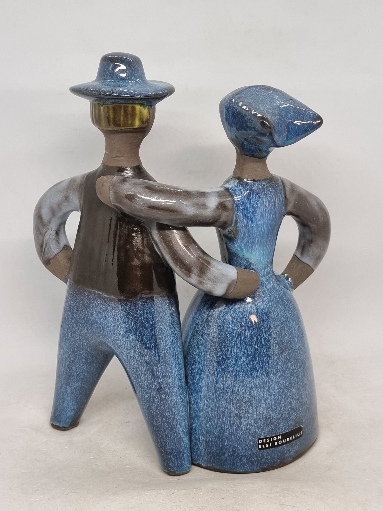Vintage Ceramic couple Figurine by Elsi Bourelius - Etsy