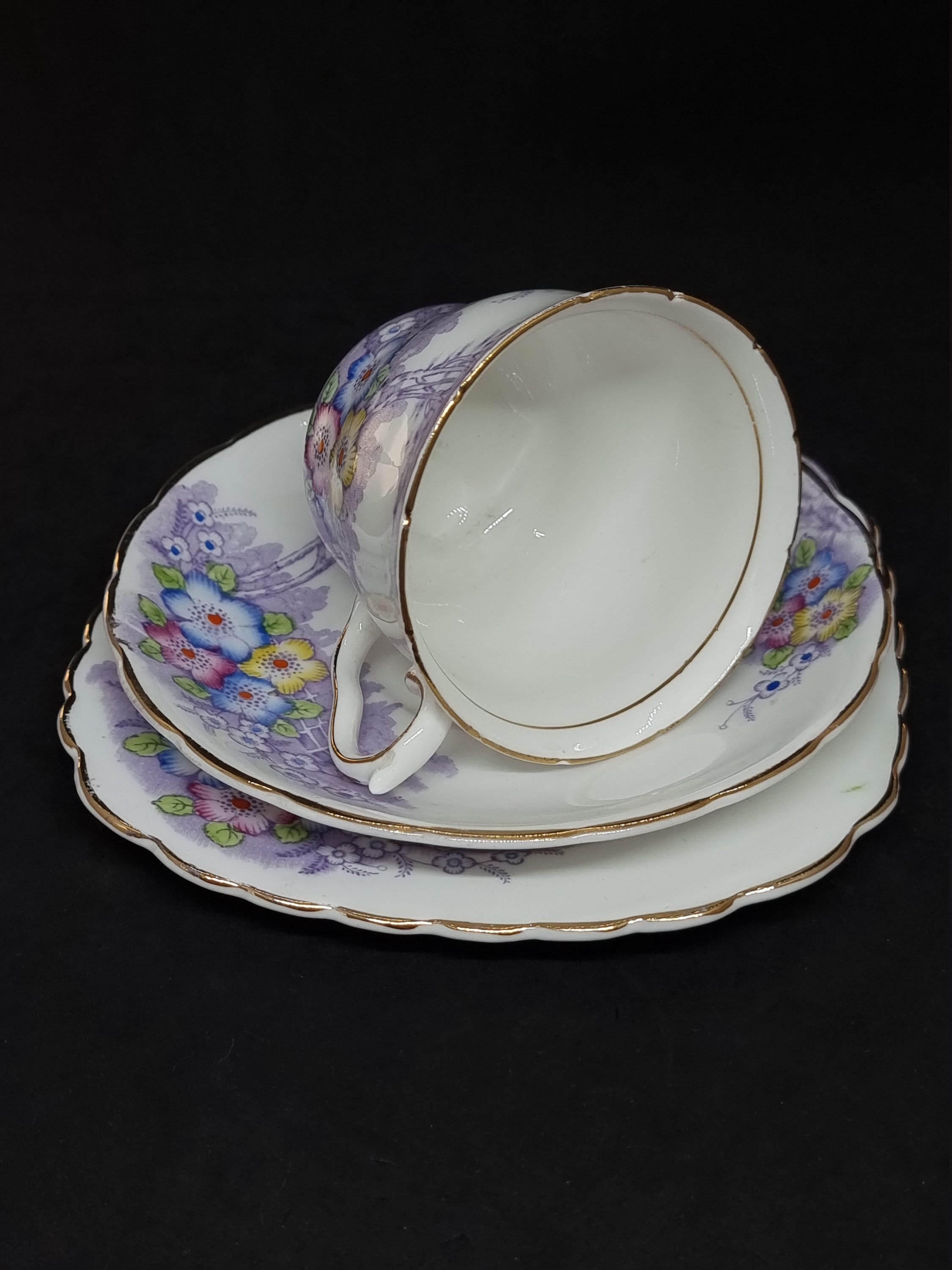 Vintage Colclough China Made in Longton England Tea Cup and Saucers ...