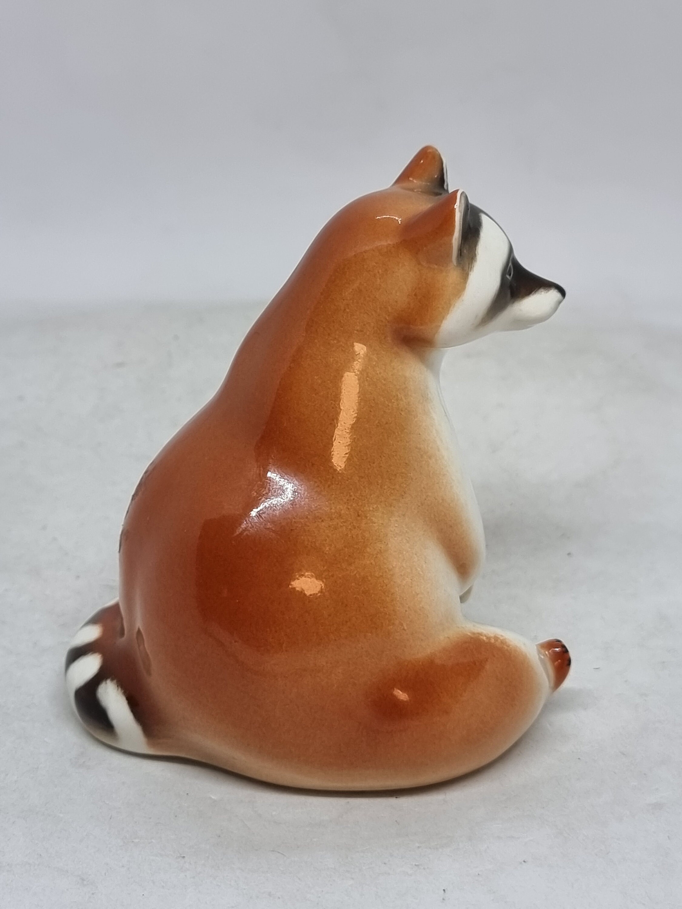 Lomonosov LFZ USSR Porcelain raccoon Figurine Russian Porcelain - Etsy