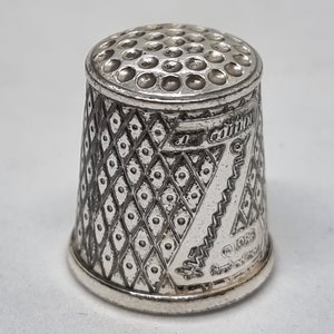 Vintage Silver Plated Hummel Versilbert Sewing Thimble | Made in West ...