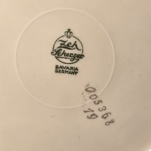 Vintage zeh Scherzer Porcelain Bavaria Handpainted Plates Made in ...