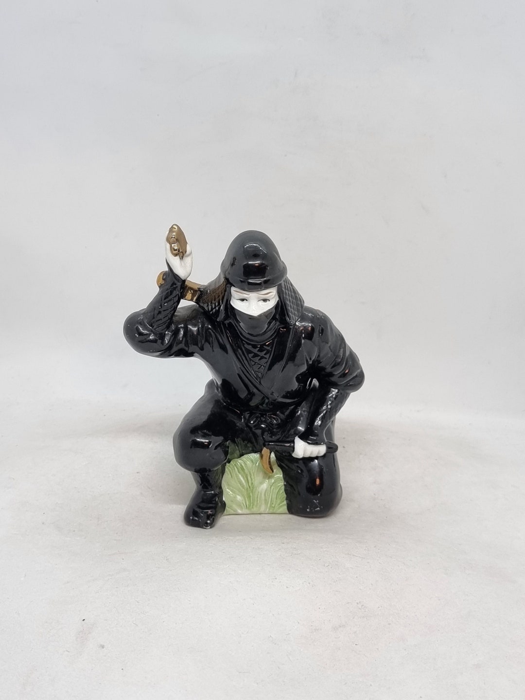 Vintage Ceramic Ninja Figurine | Made in Japan | - Etsy