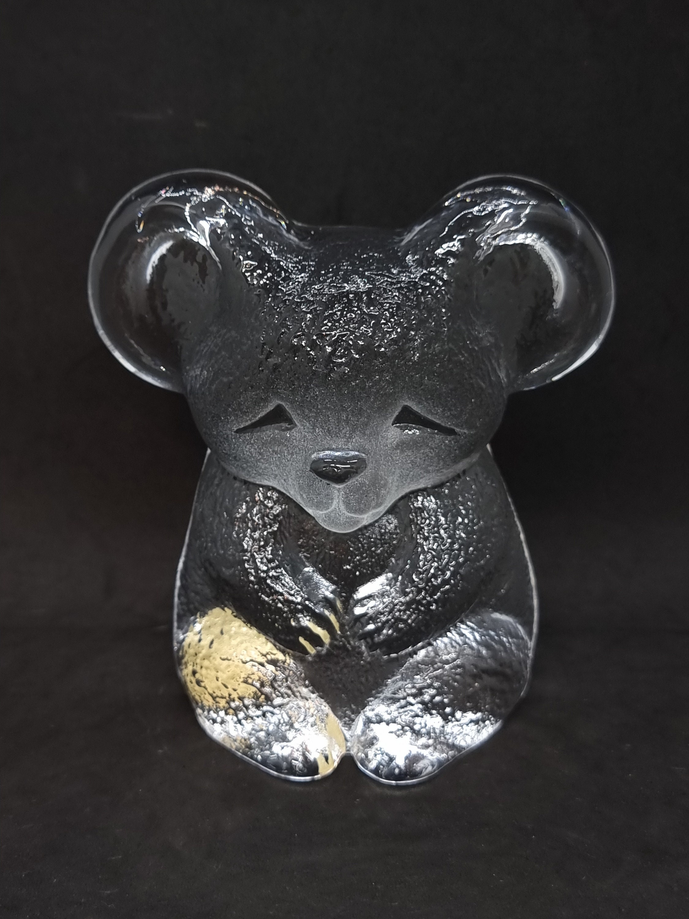 Collectible Mats Jonasson Lead Crystal Koala Sculpture Royal Krona Made ...
