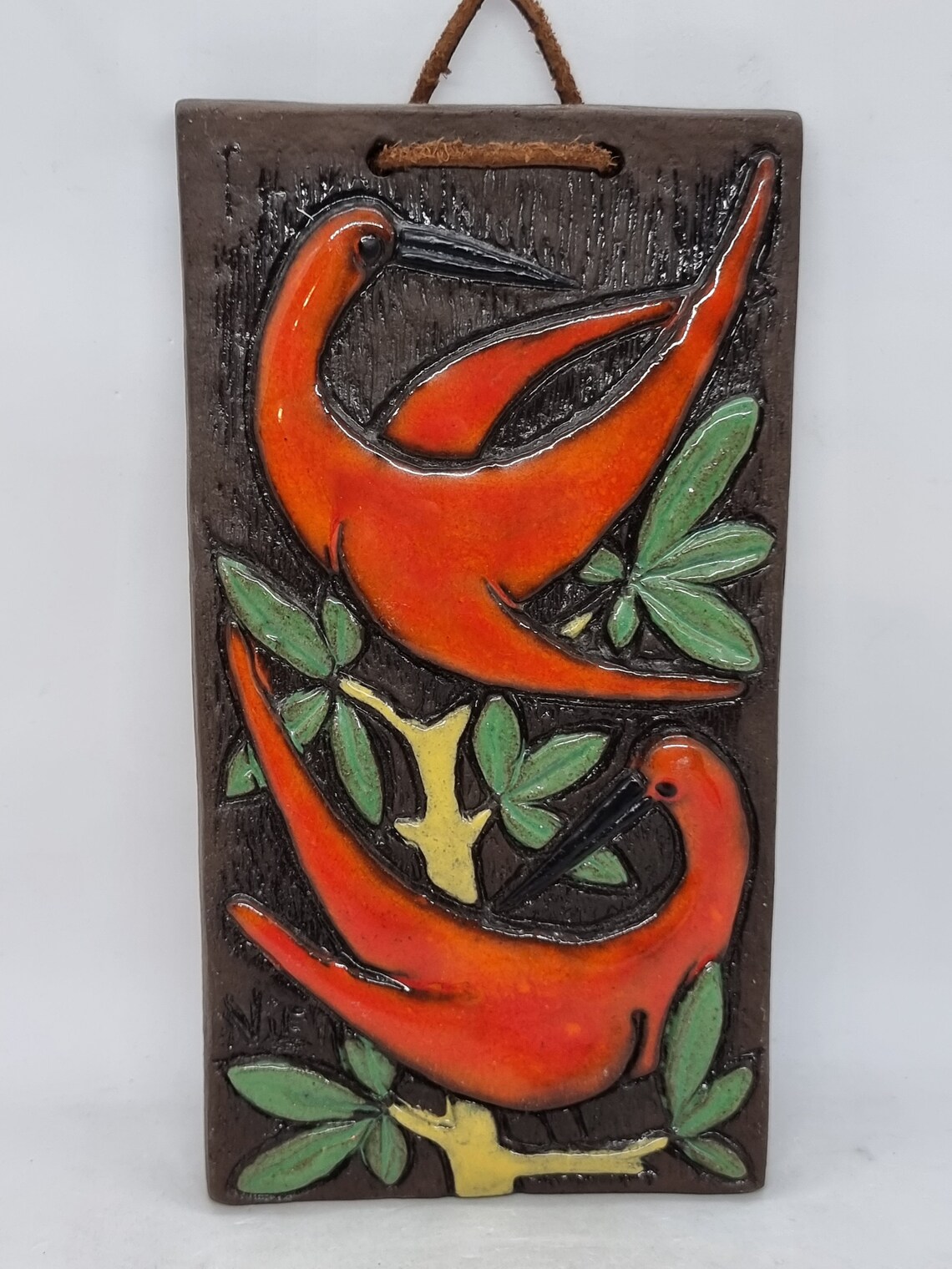 Vintage Ninnie Forsgren 1960s Ceramic Wall Plaque Handmade - Etsy