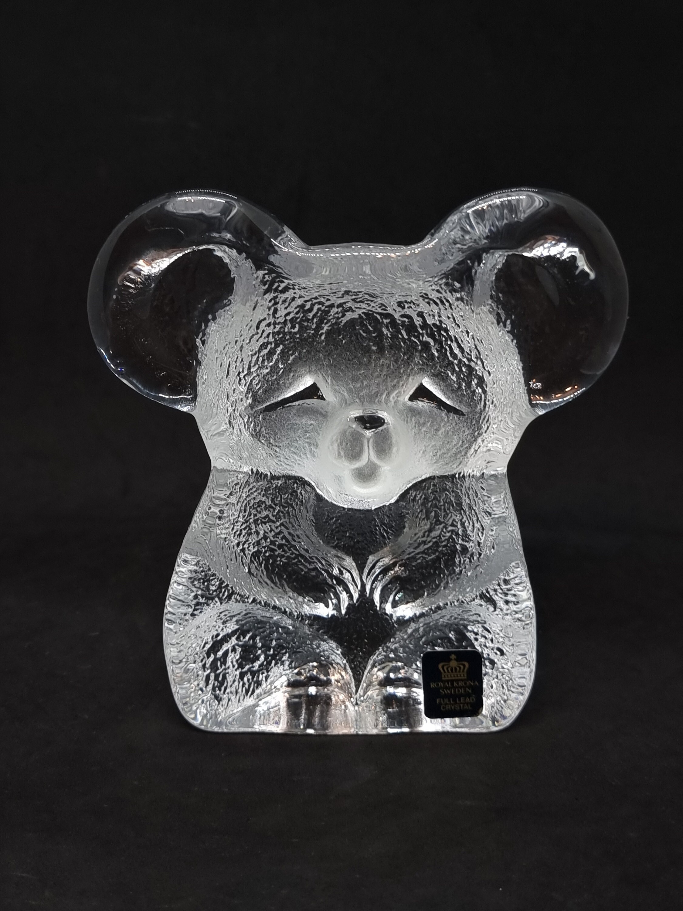 Collectible Mats Jonasson Lead Crystal Koala Sculpture Royal - Etsy