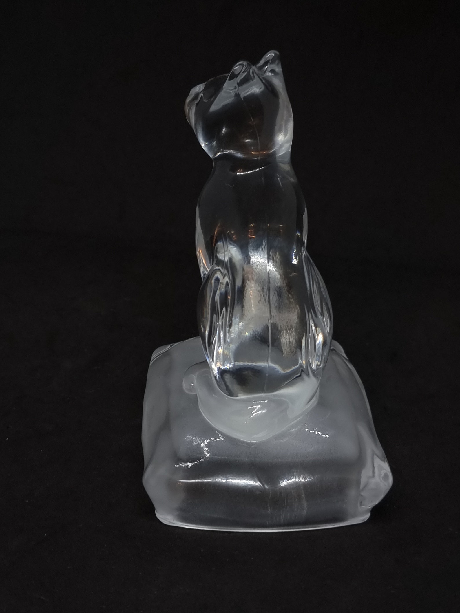 Cristal D'arques Crystal Cat Figurine Made in France - Etsy