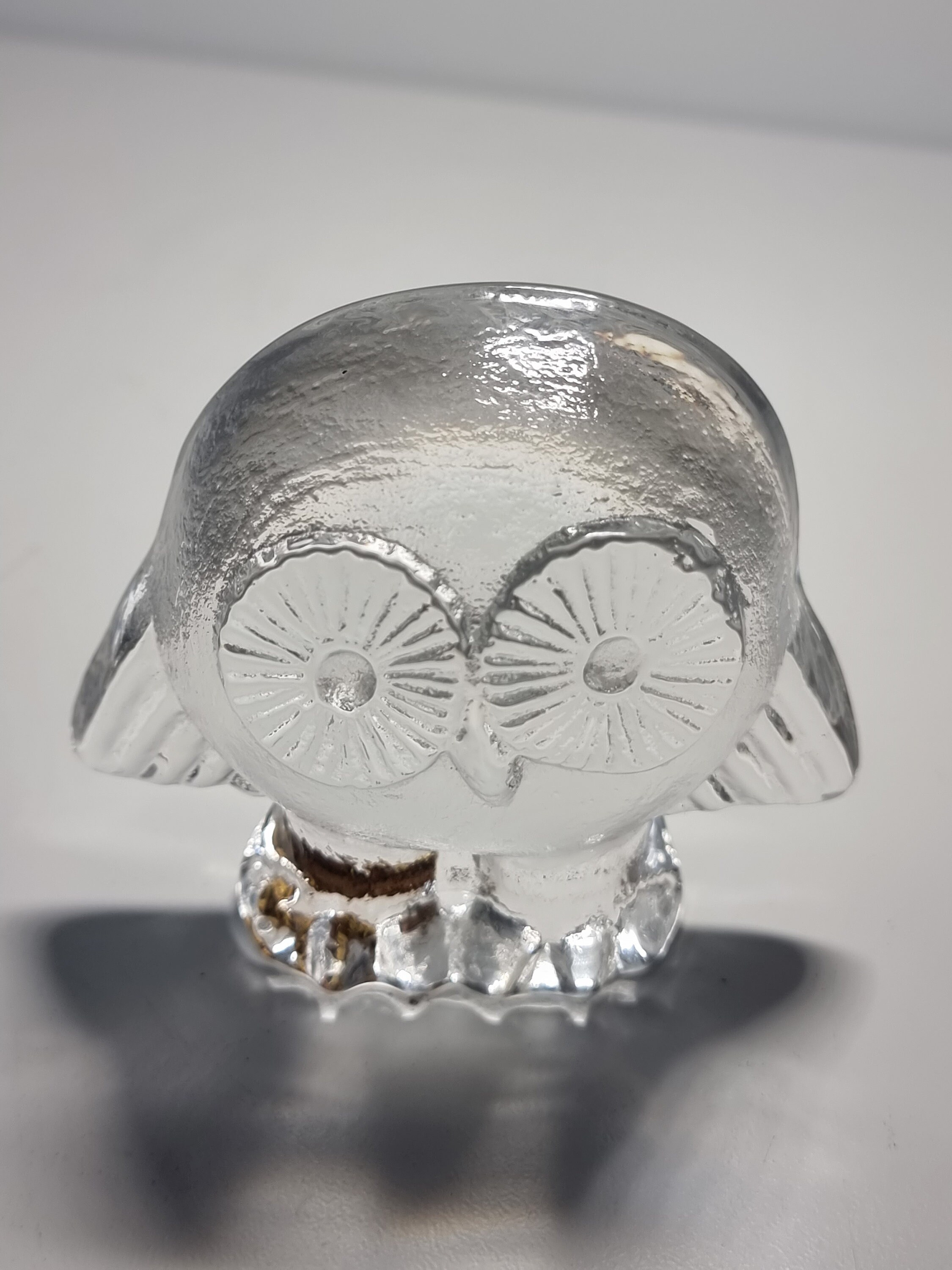 Collectible Glass Owl Paperweight by Lisa Larson Royal Krona - Etsy