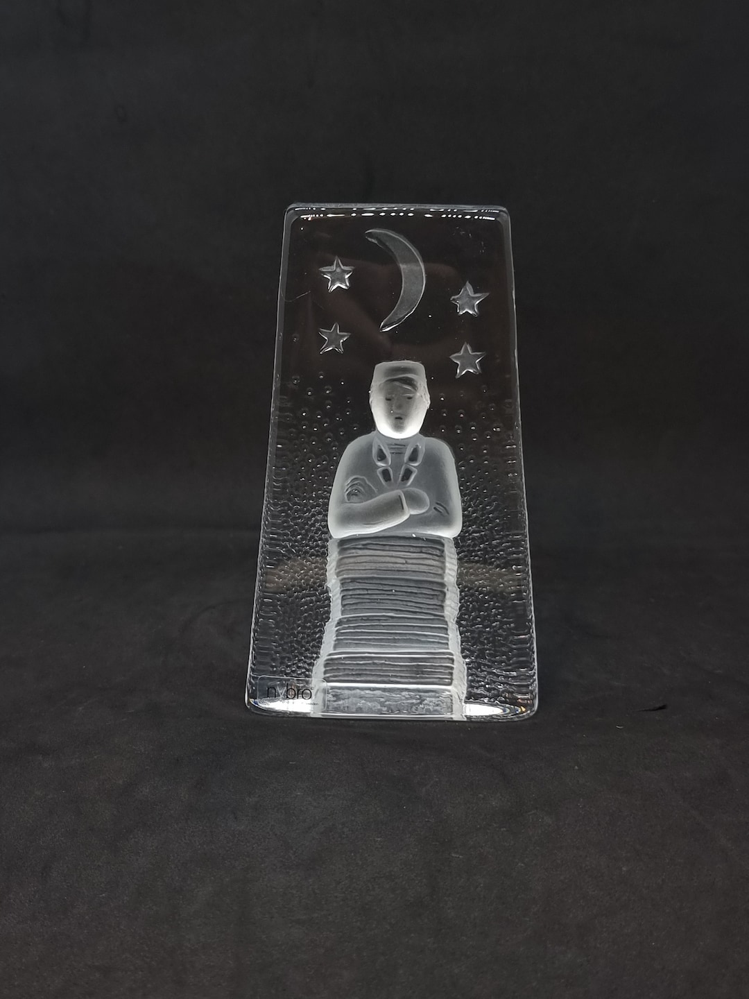 Vintage "nybro" Sweden Crystal Glass Paperweight | - Etsy