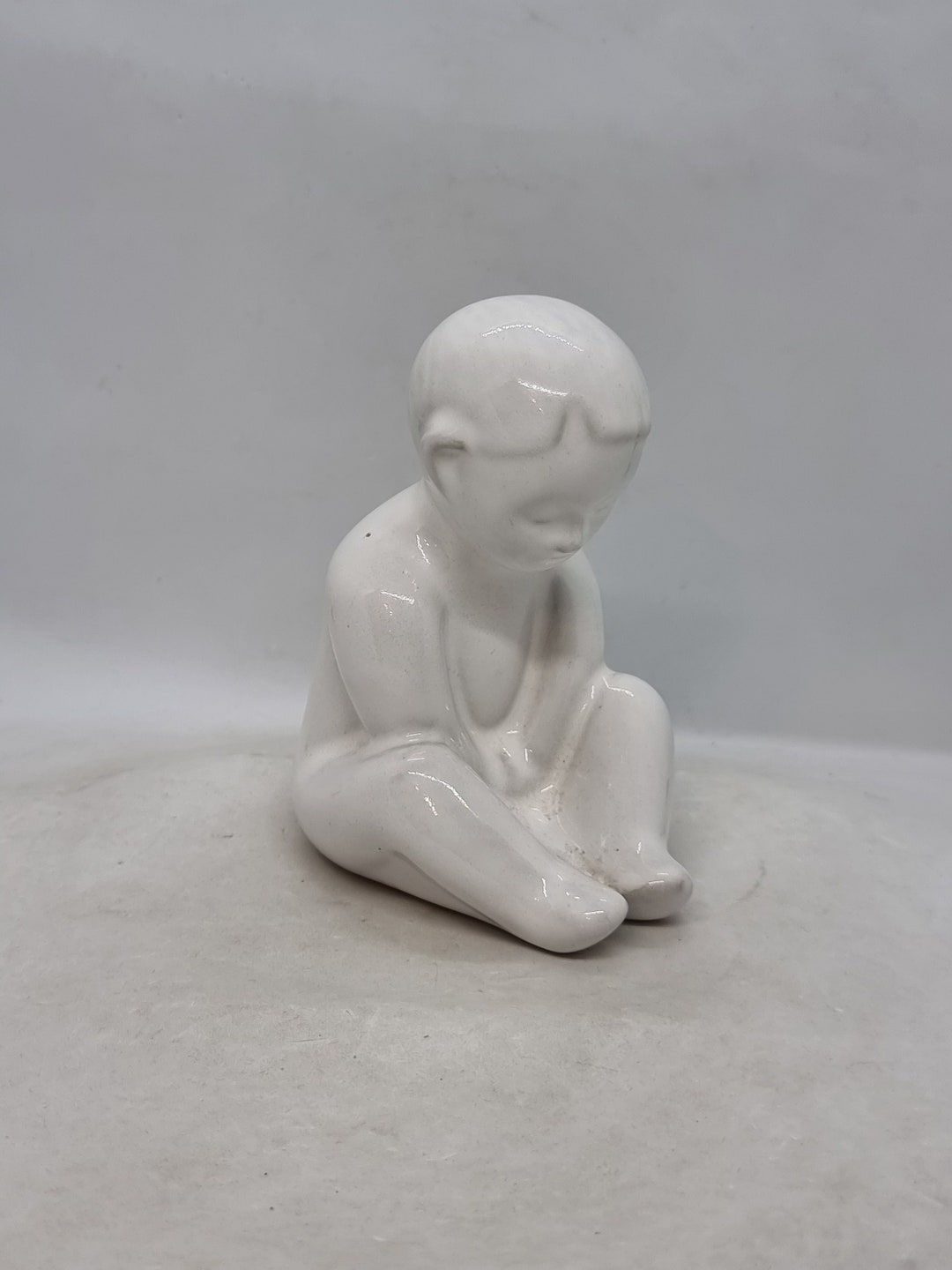 Vintage Ego Stengods Atelje Ceramic Boy Sculpture | Made in Sweden | - Etsy