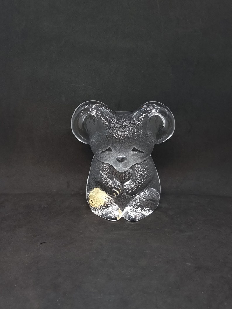 Collectible Mats Jonasson Lead Crystal Koala Sculpture Royal Krona Made ...