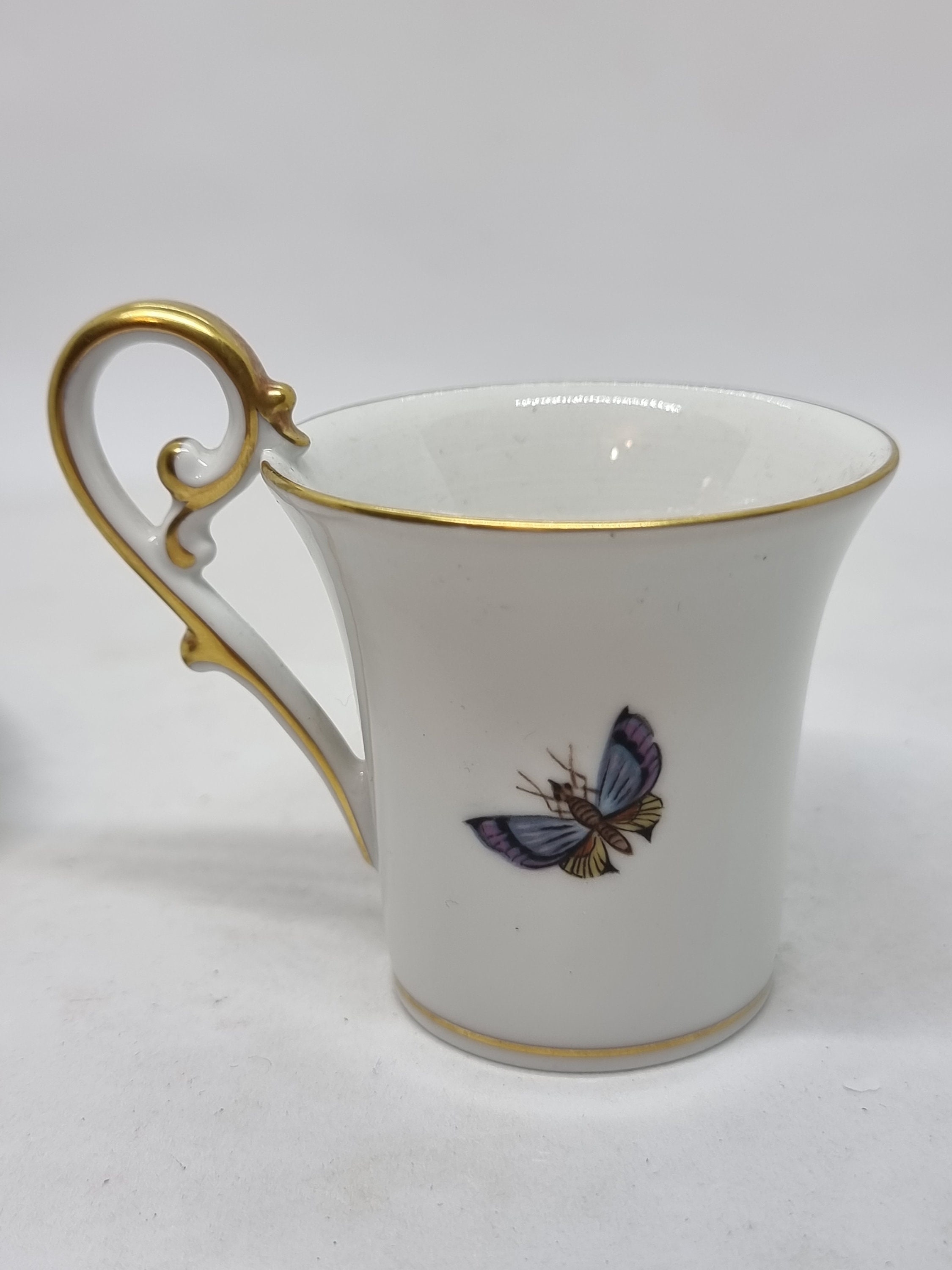Vintage ak Kaiser Porcelain Cup and Saucer Made - Etsy