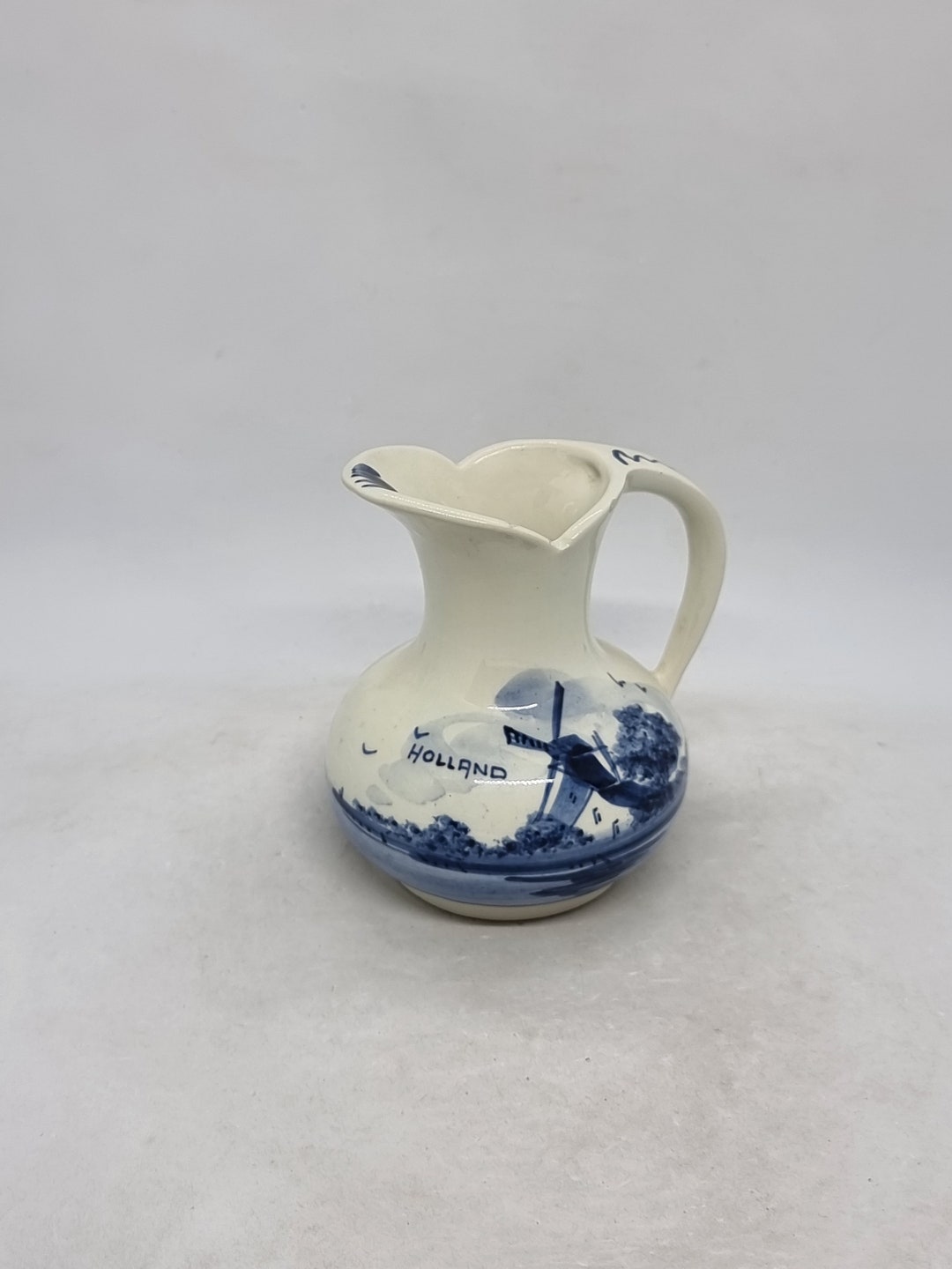 Vintage Hand Painted Holland Delft Pitcher | - Etsy