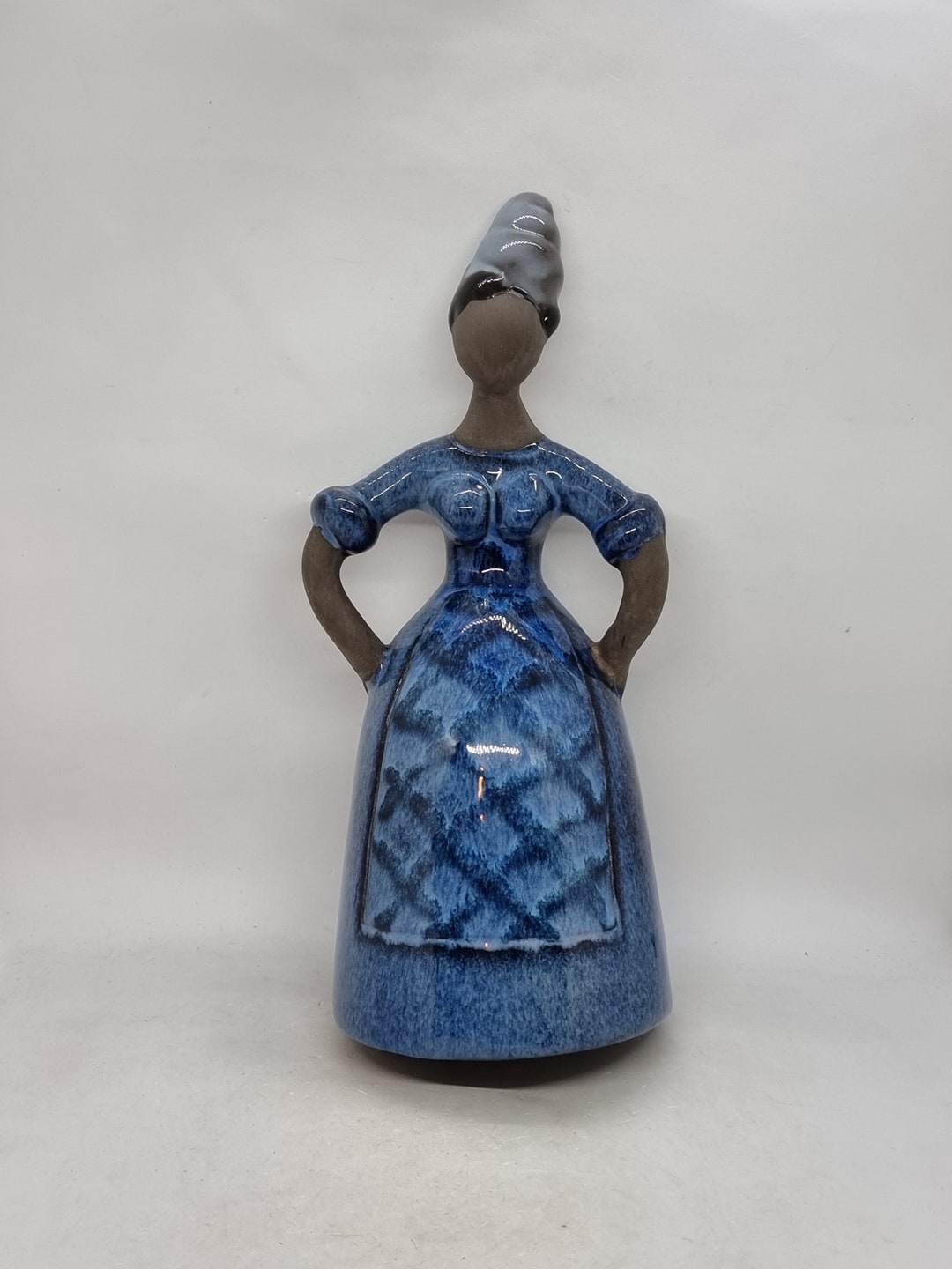 Large Ceramic Lady Figurine by Elsi Bourelius for Jie Gantofta Sweden ...