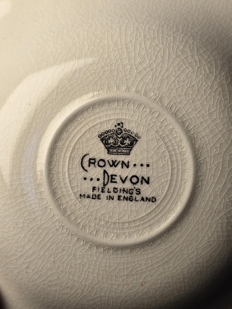 Vintage Crown Devon Fieldings Demitasse Cup & Saucer | - Etsy