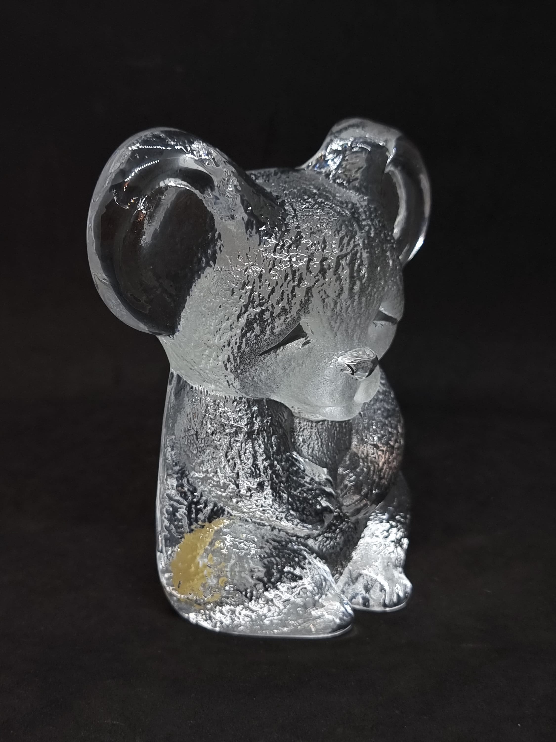 Collectible Mats Jonasson Lead Crystal Koala Sculpture Royal Krona Made ...