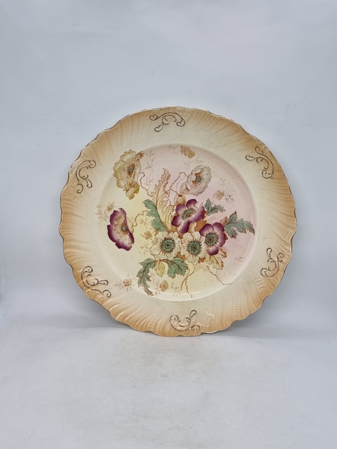 Antique Devon Ware S. F. & Co. Stoke-on-trent England Decorative Plate ...