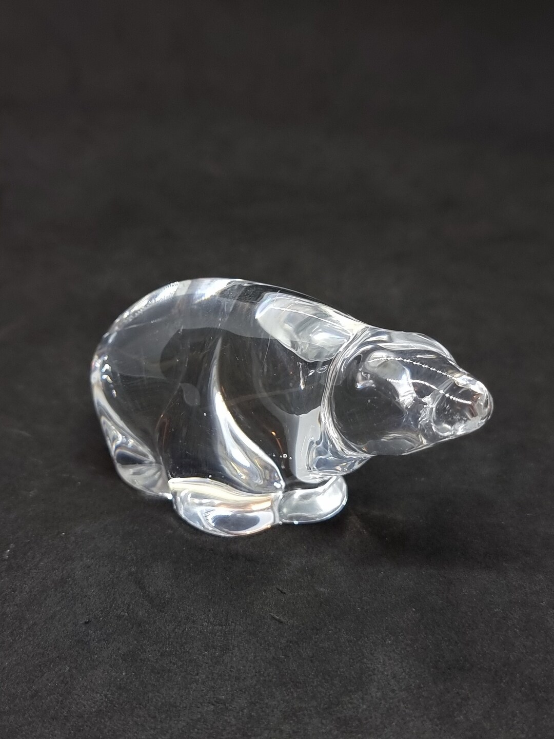 Vintage "hadeland" Glass Polar Bear Figurine | Made in Norway 1960s ...