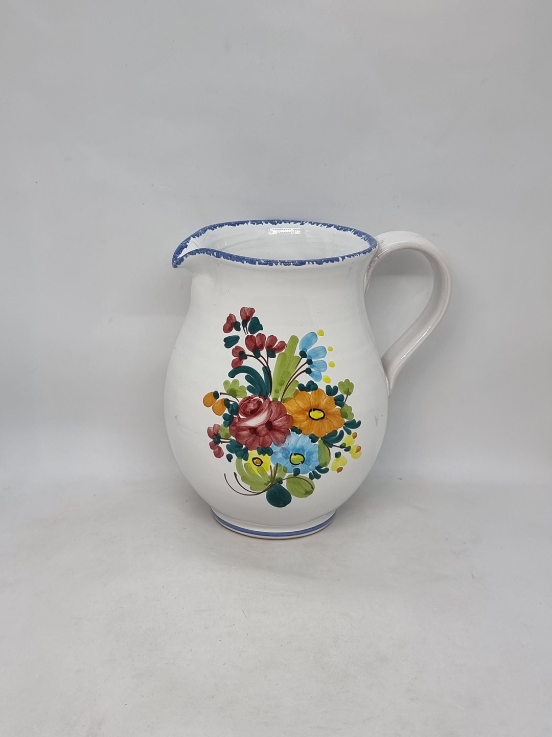 Ceramica Simonetti Castelli Wine Pitcher | Made in Italy | - Etsy