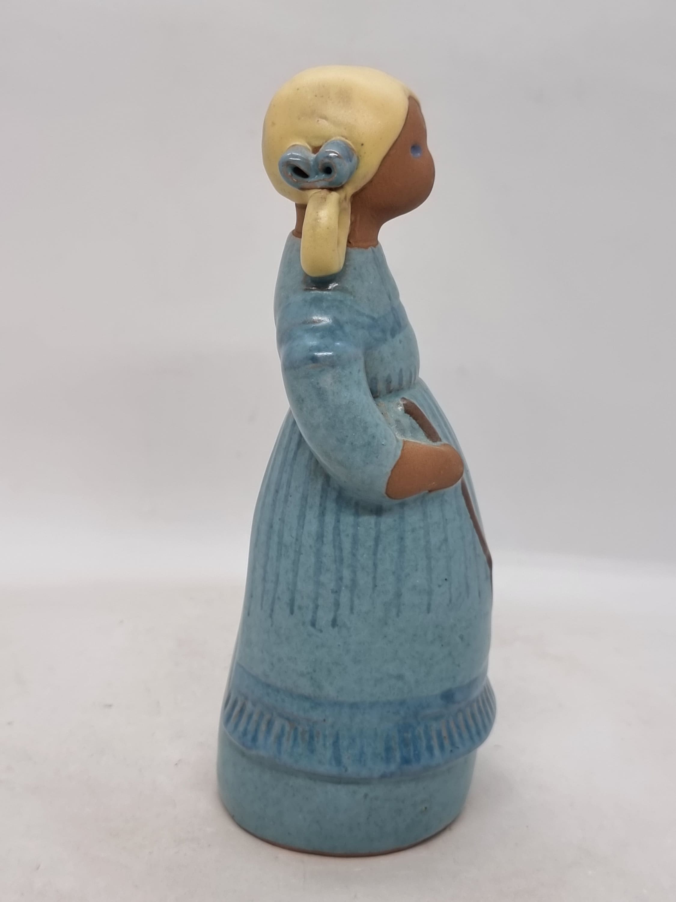 Vintage Ceramic Girl Figurine by Elsi Bourelius for Jie Gantofta Sweden ...