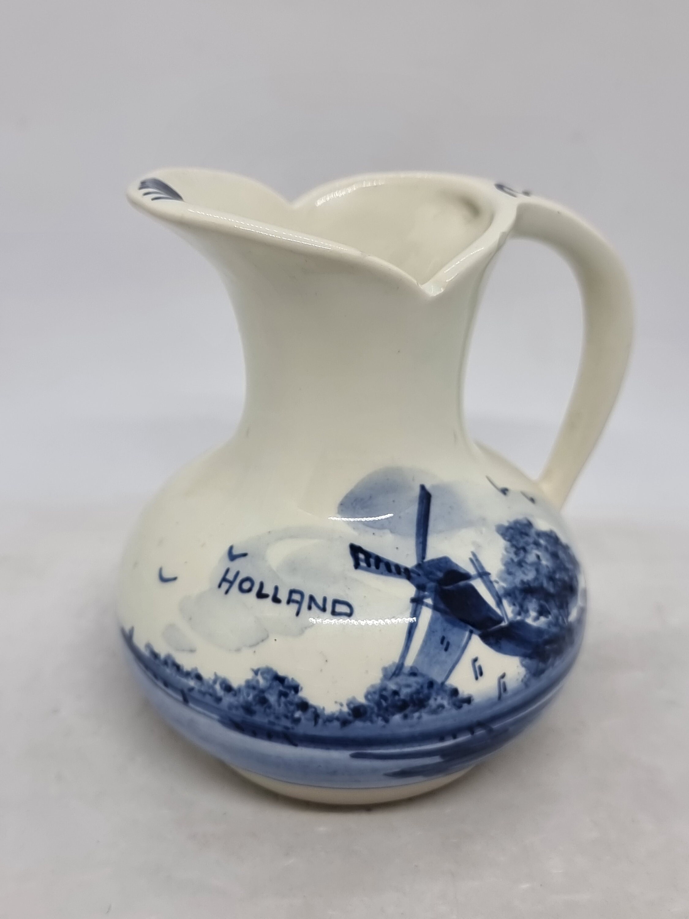 Vintage Hand Painted Holland Delft Pitcher - Etsy