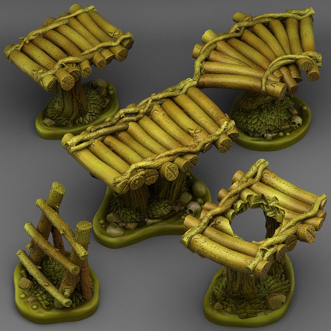 Swamp Modular Bridges (5 Models) • Fantastic Plants and Rocks • by ...
