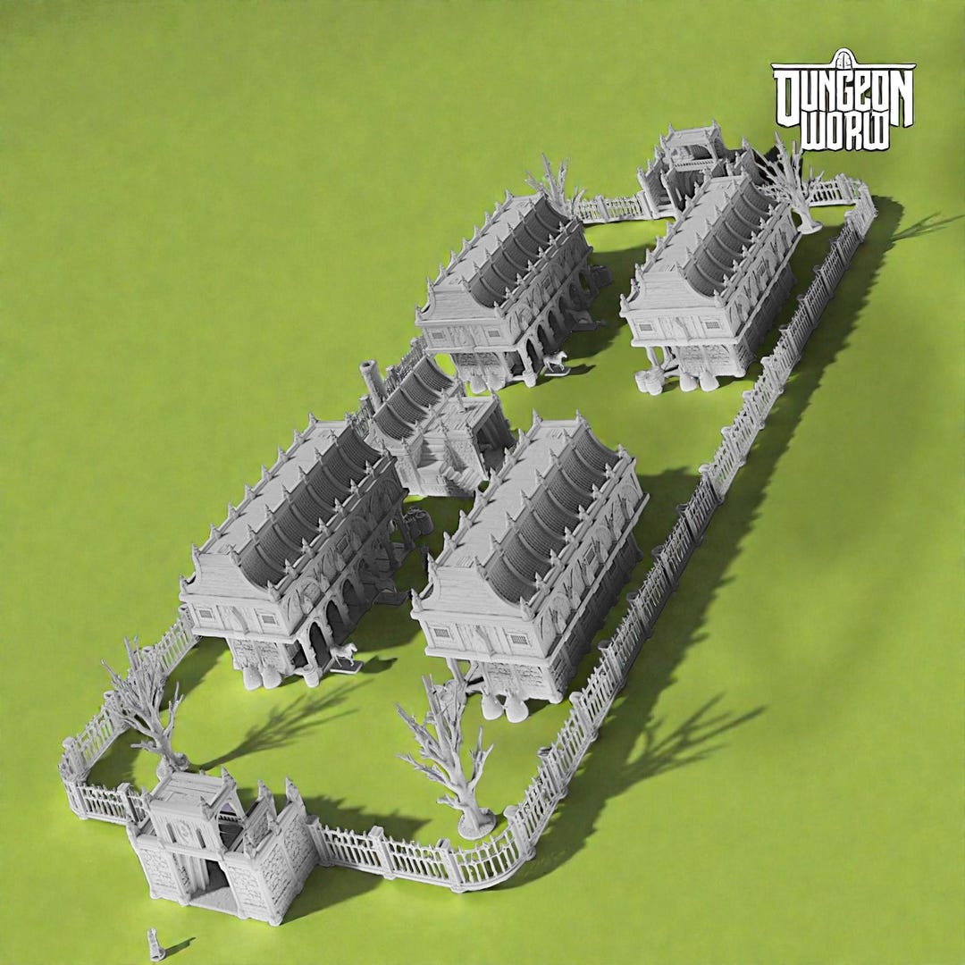 Medieval Fantasy Stables Terrain | 15mm 28mm 32mm Dnd Tabletop Building ...