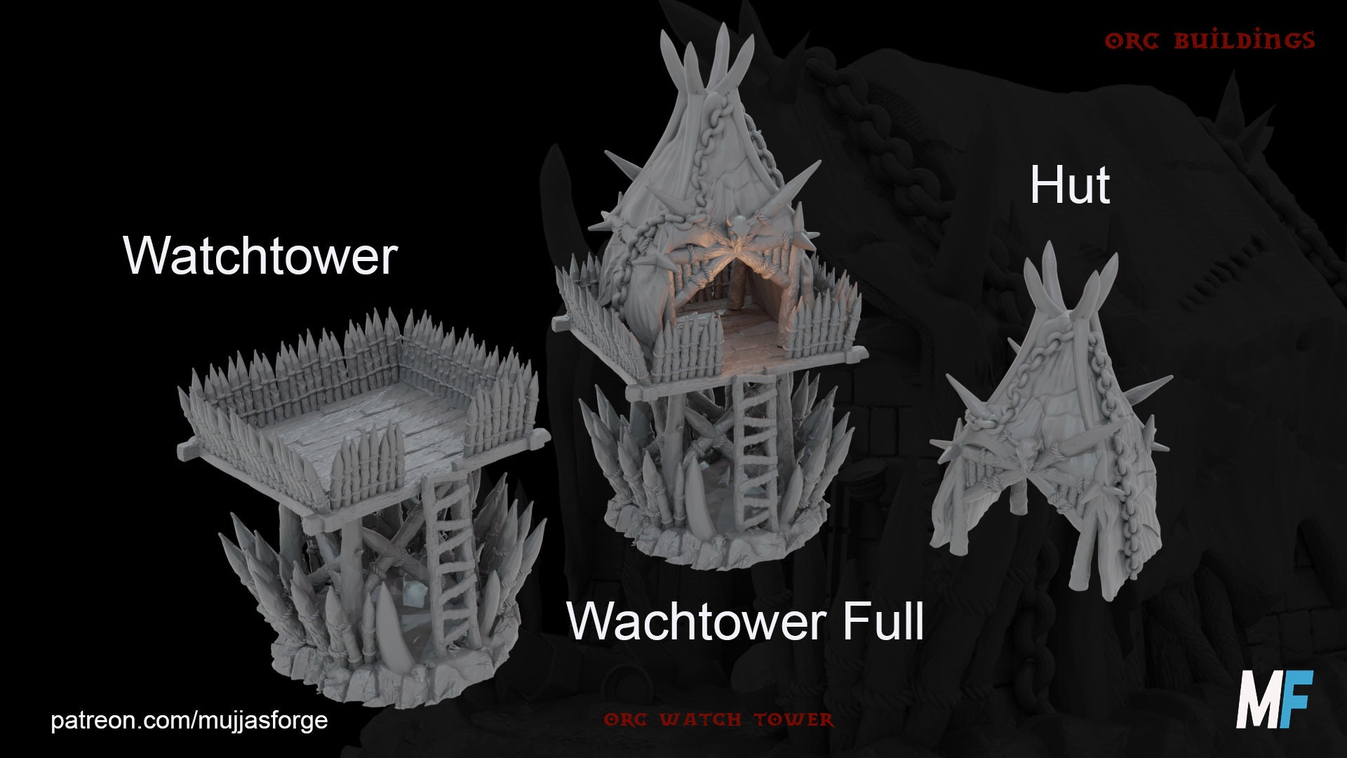 Orc Watchtower (3 Pcs) by Mujja's Forge | Dungeons and Dragons | D&D | Wargames | Dnd | Tabletop ...
