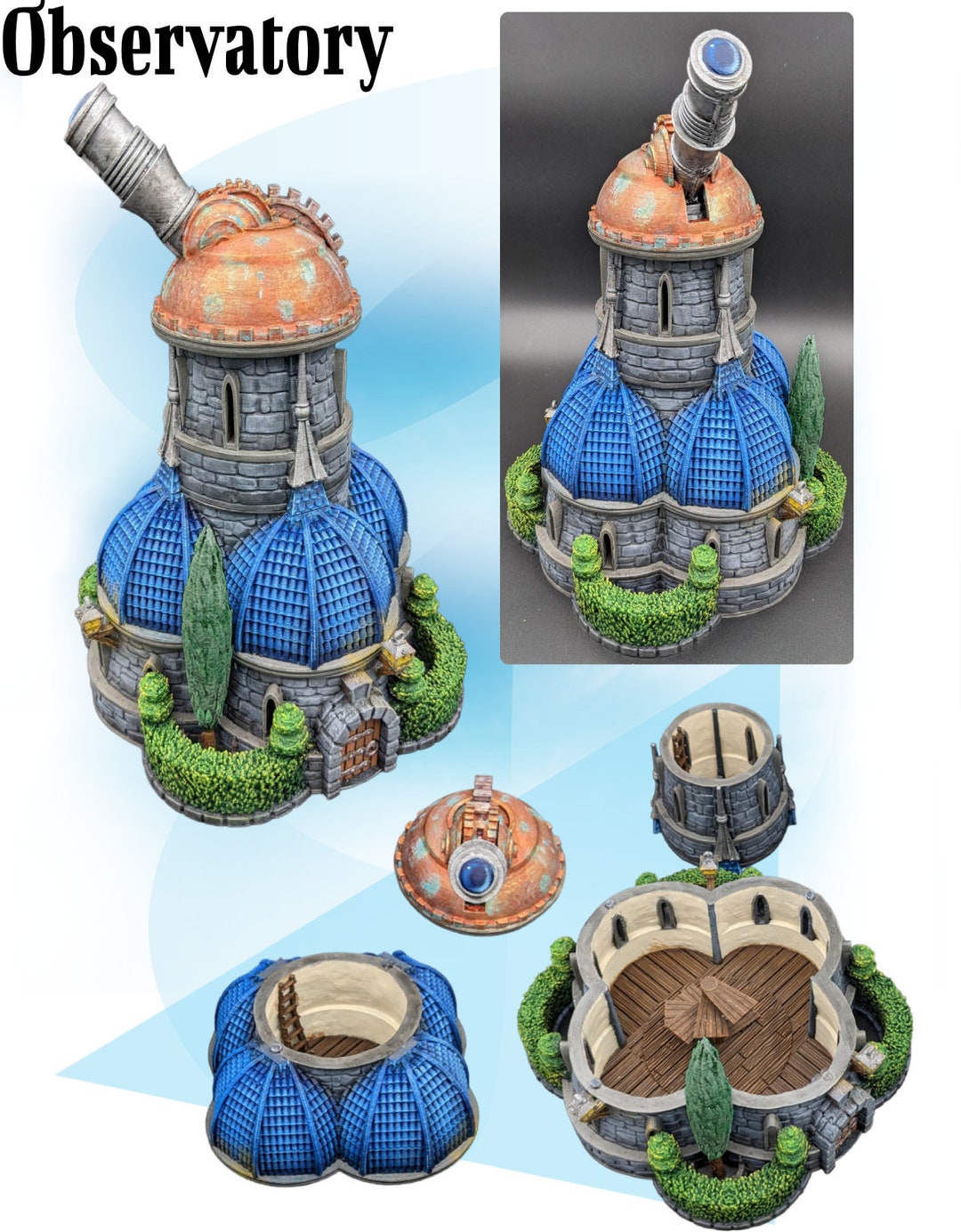 Observatory • Fantasy RPG Terrain • by Iain Lovecraft | Dungeons and ...