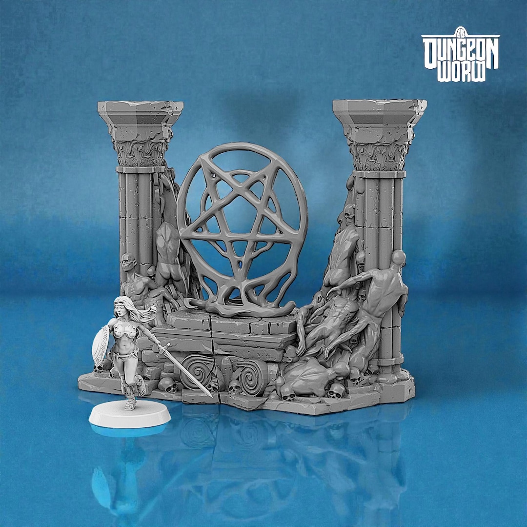 Hell Portal Arcane Gate Modular Terrain Dungeons and Dragons Pathfinder ...