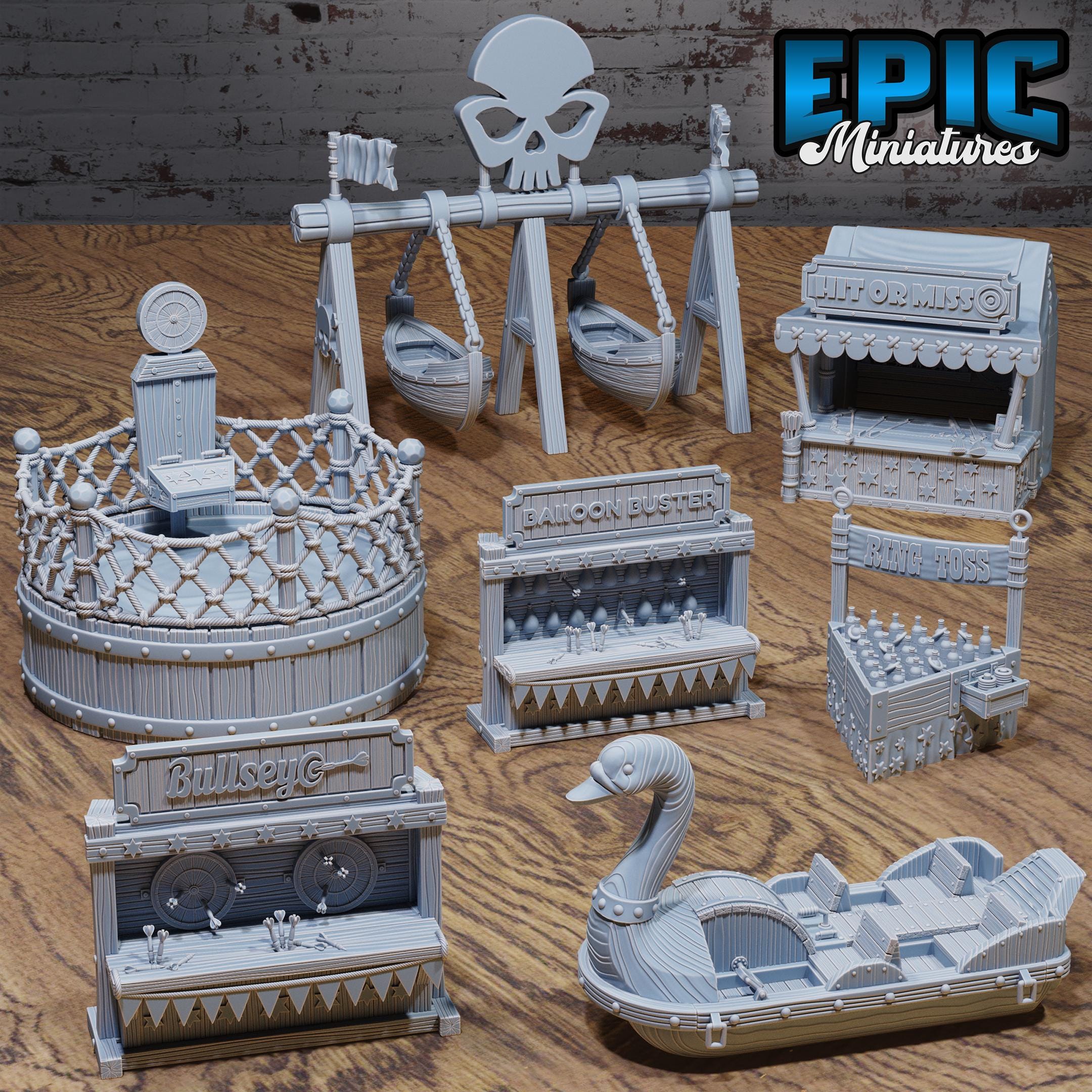 Carnival Terrain Dnd | 28mm 32mm Fantasy Fair Rides | D&D, Pathfinder ...