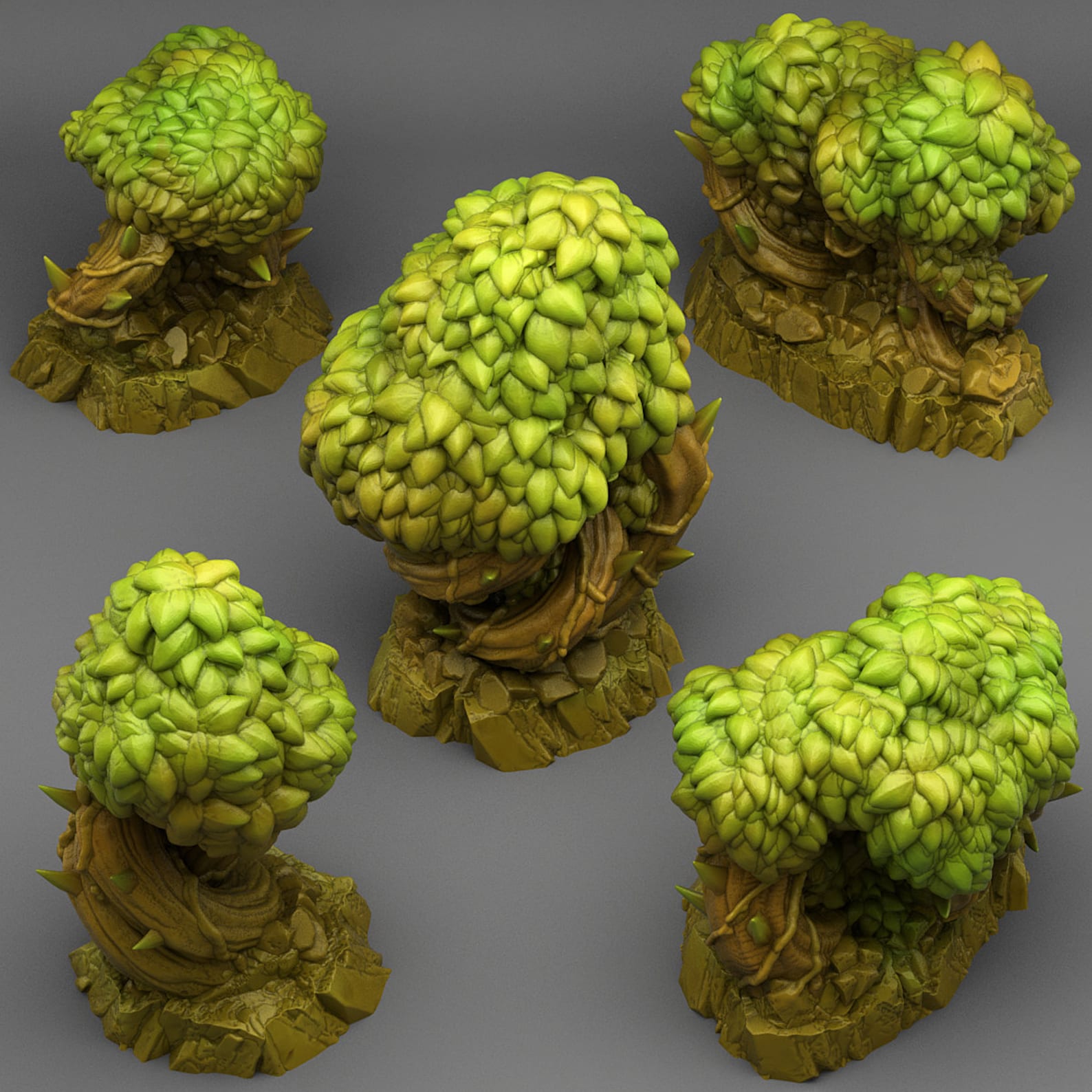 Magical Bramble Trees (5 Models) • Fantastic Plants and Rocks • by ...