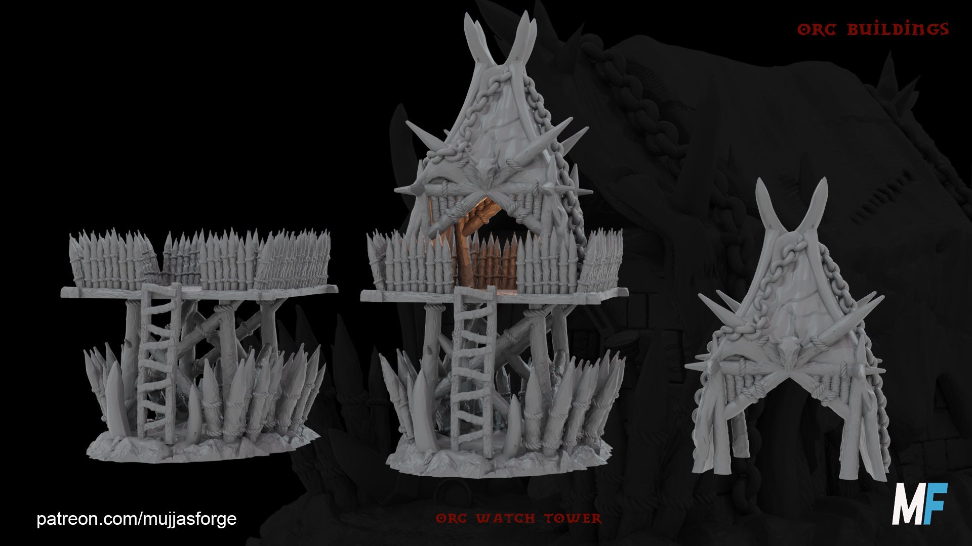 Orc Watchtower 3 Pcs by Mujja's Forge Dungeons and Dragons D&D Wargames ...