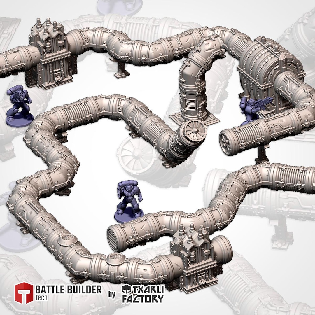 Modular Pipes | Post Apocalyptic | Wargames | Dnd | Dungeons and ...