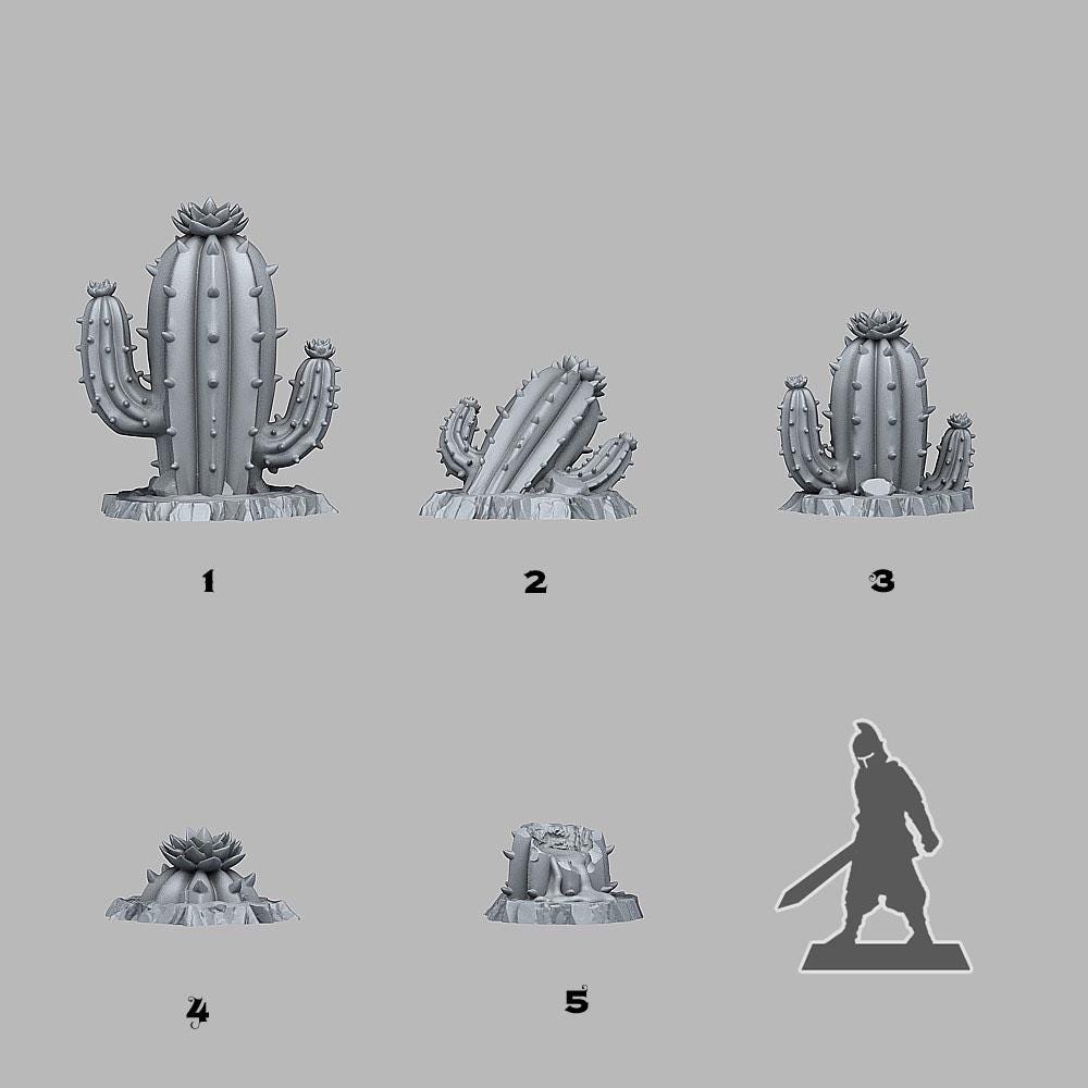 Forest Terrain Scatter | 3D Printed Plant Set | Magic Cactus | 28mm ...